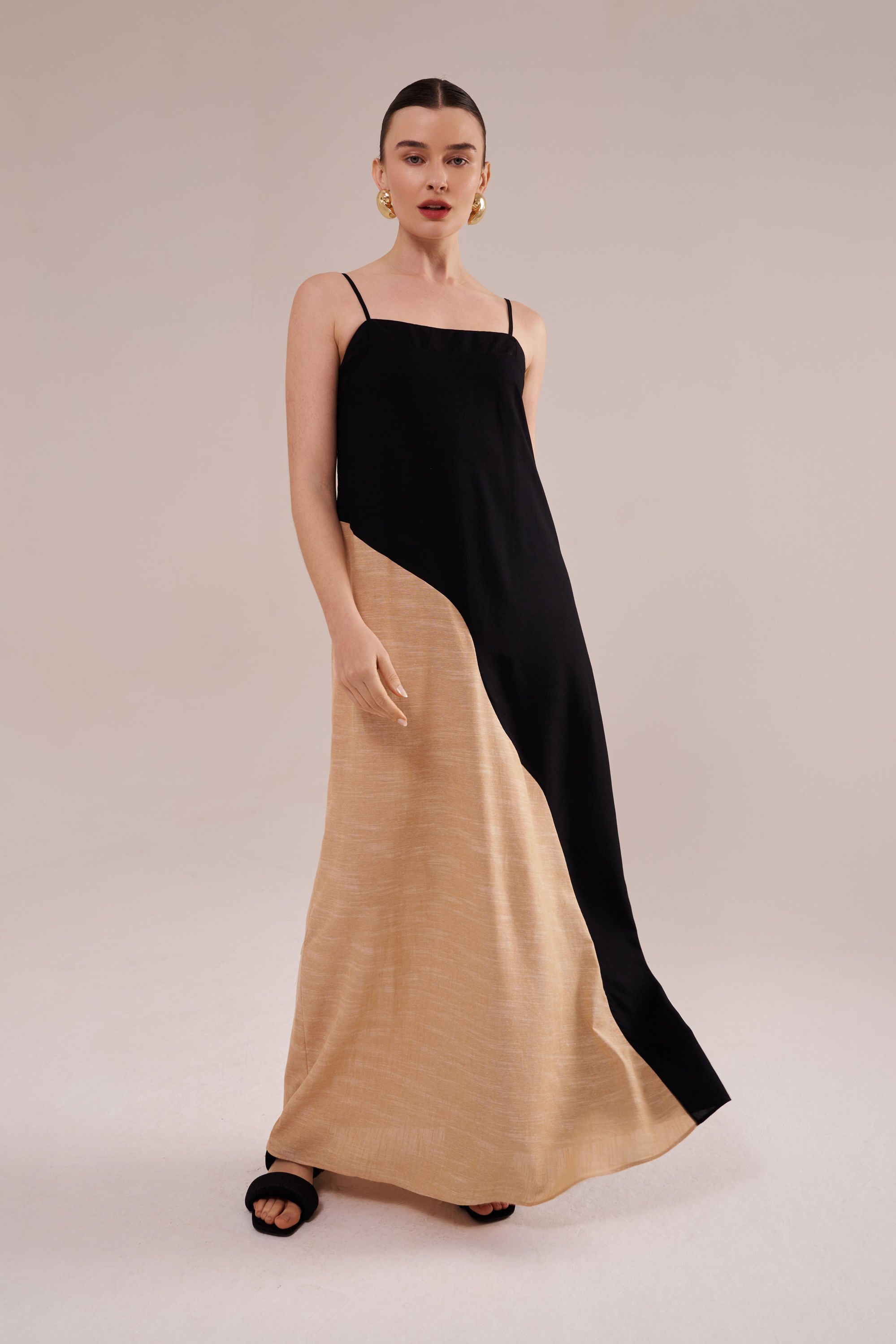 Suntime | vestido longo organic preto - Suntime Swimwear
